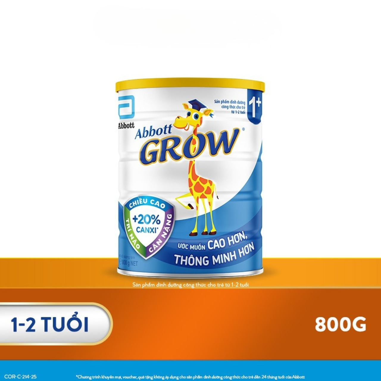 Sữa bột Abbott Grow 1+ 850g (1-2 tuổi) – Ruby Mart