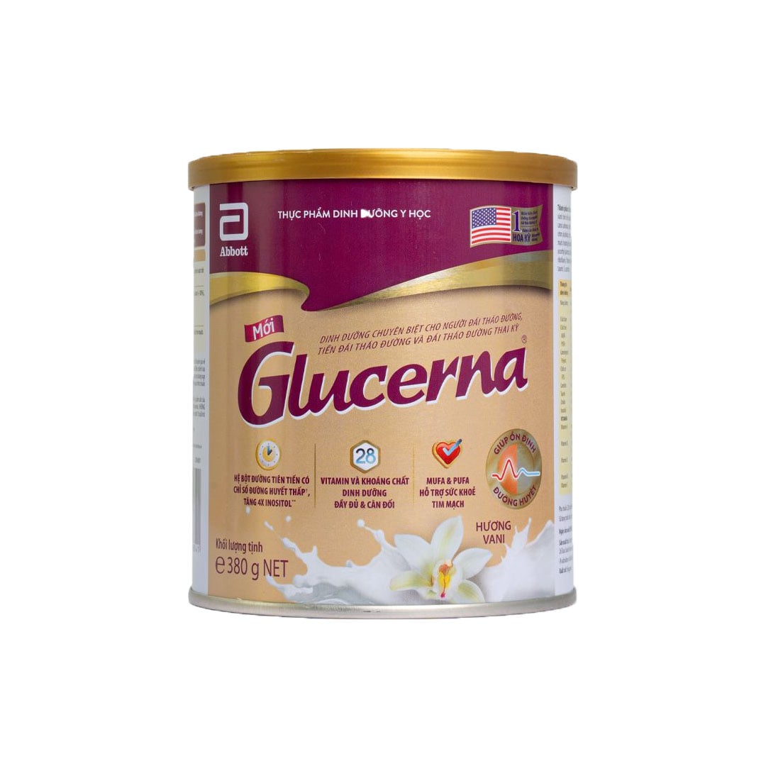 Sữa bột dành cho người bị tiểu đường Glucerna Abbott 380g – Ruby Mart