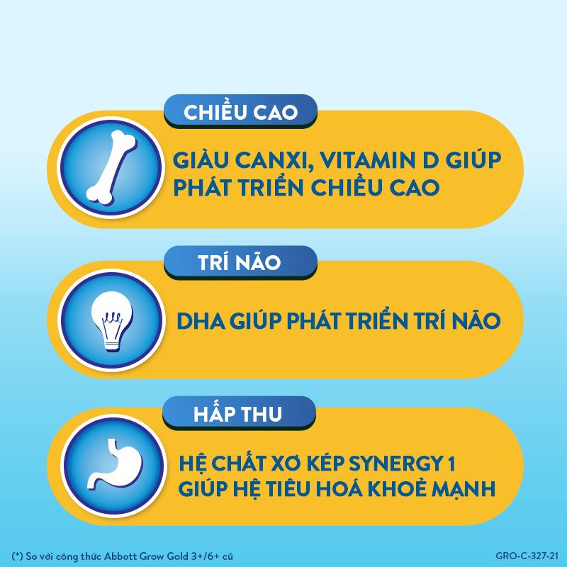 Sữa Bột Abbott Grow Gold 3+ 850g hương Vani (3-6 tuổi) – Ruby Mart