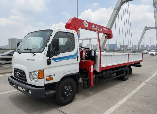 Xe Cẩu Tự Hành 3 Tấn Unic UR-V375 trên nền Hyundai W11XL E5 – Công ty ...