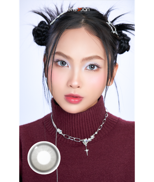 Coco Mio Gray - OOHA Lens xám highlight 1 dải màu sáng tây