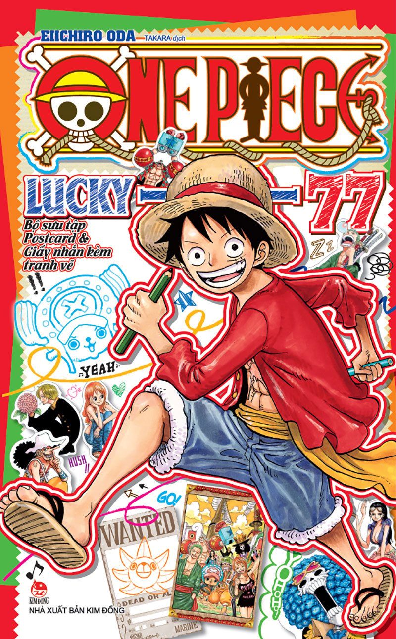 One Piece Lucky 77 - Bộ sưu tập Postcard & Giấy nhắn kèm tranh vẽ!! – Nhà xuất bản Kim Đồng