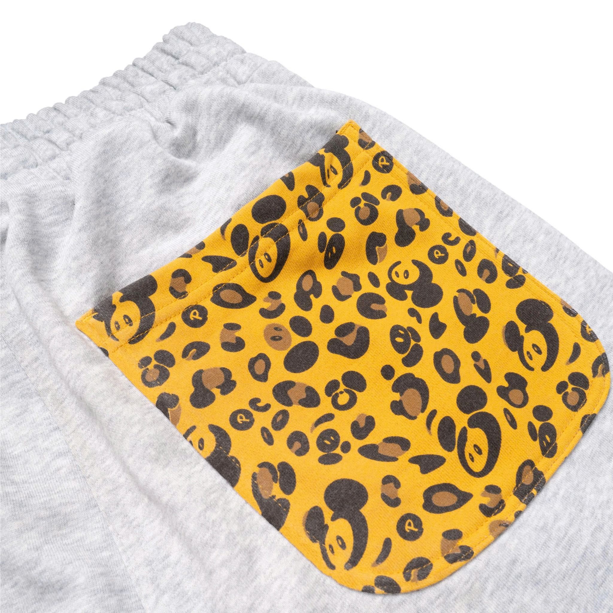 Poppop Mascot PP Pocket Leopard Sweatpant Grey/ Yellow – Poppophihi