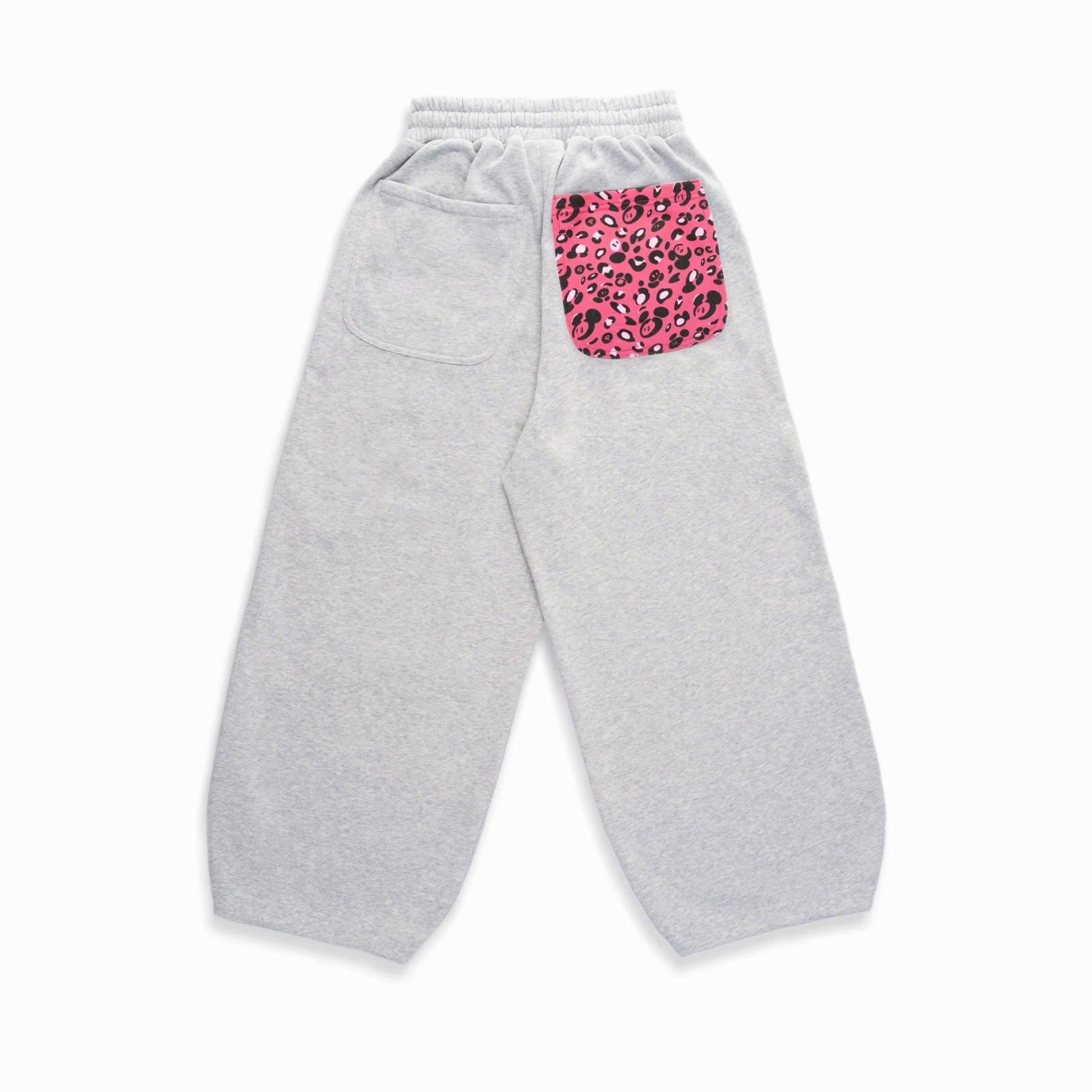 Poppop Mascot PP Pocket Leopard Sweatpant Grey/ Pink – Poppophihi