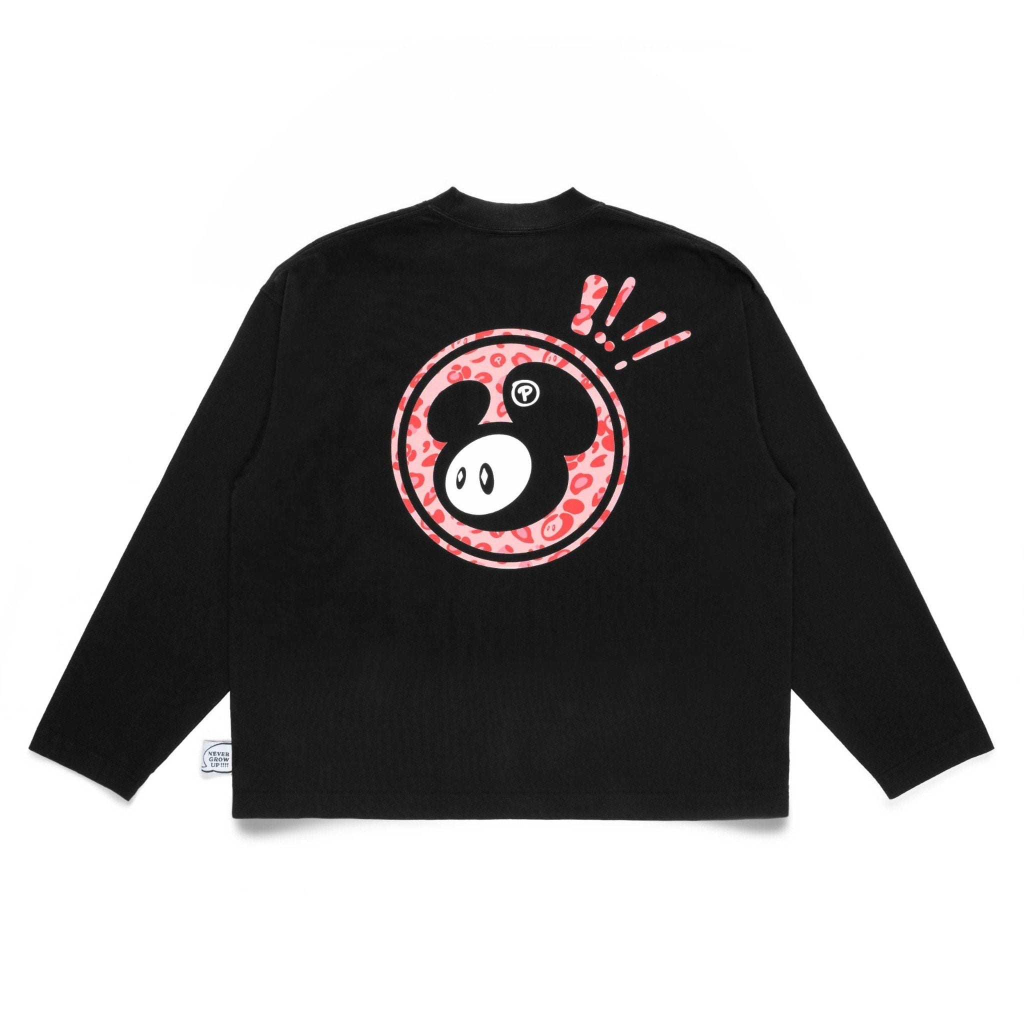 Poppop Mascot PP Leopard Long-Sleeve Black/ Pink – Poppophihi