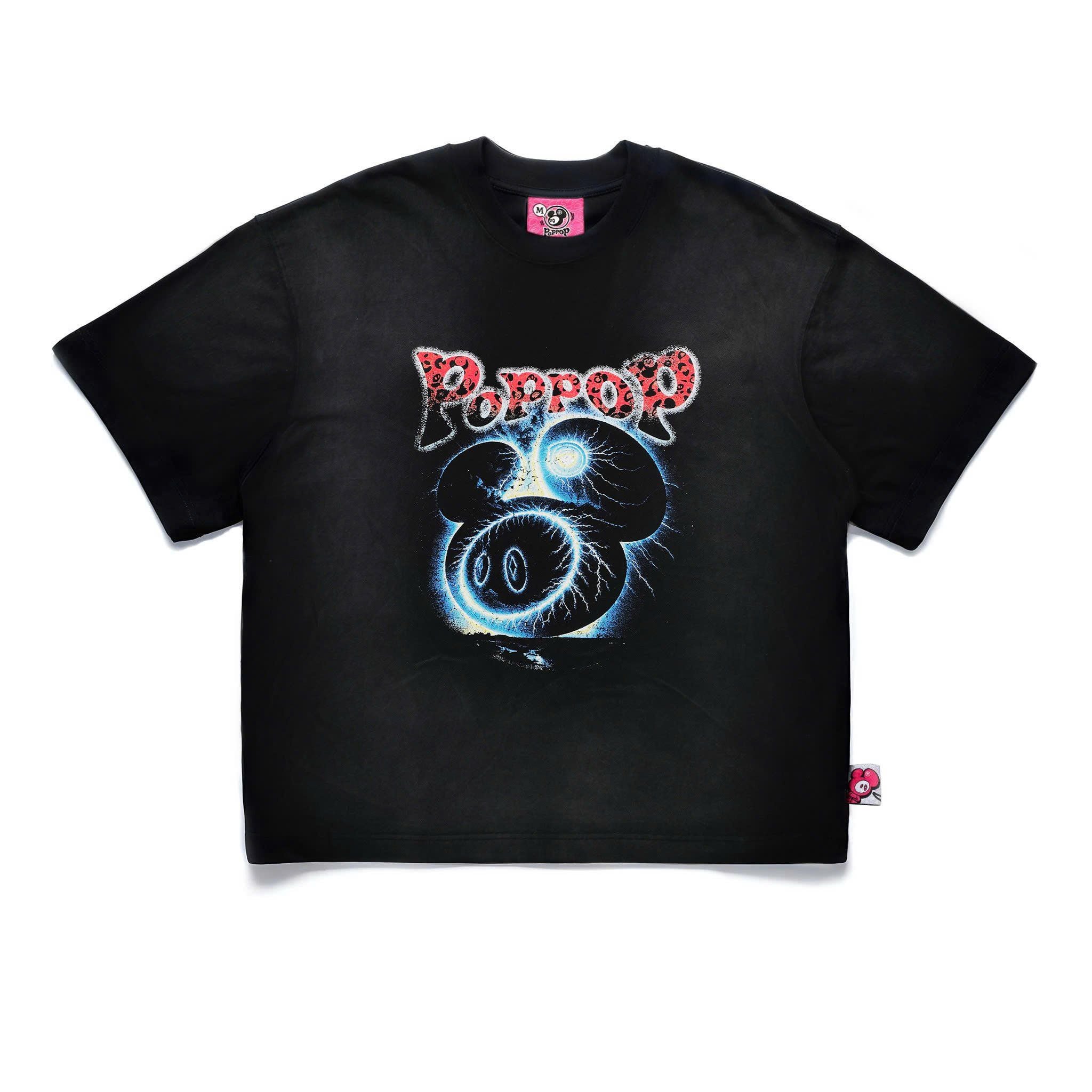 Poppop Mascot PP Thunder Boxy T-shirt/ Black – Poppophihi