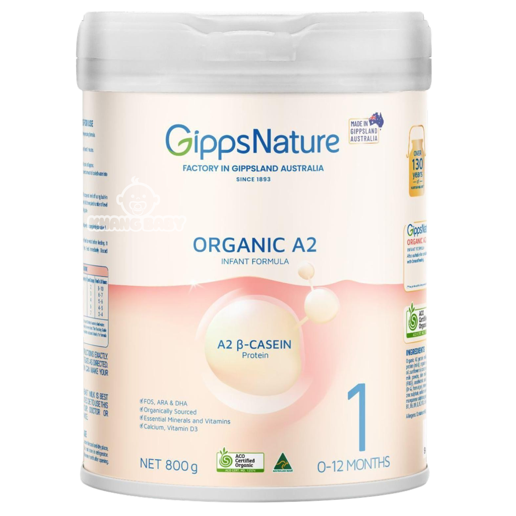 Sữa công thức hữu cơ cao cấp Gipps Nature Organic A2 – Shop KHANG BABY