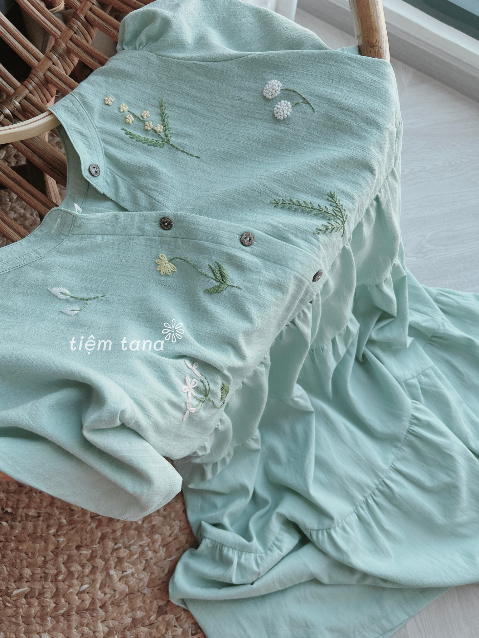 Đầm Han - Xanh mint – Tiệm Tana