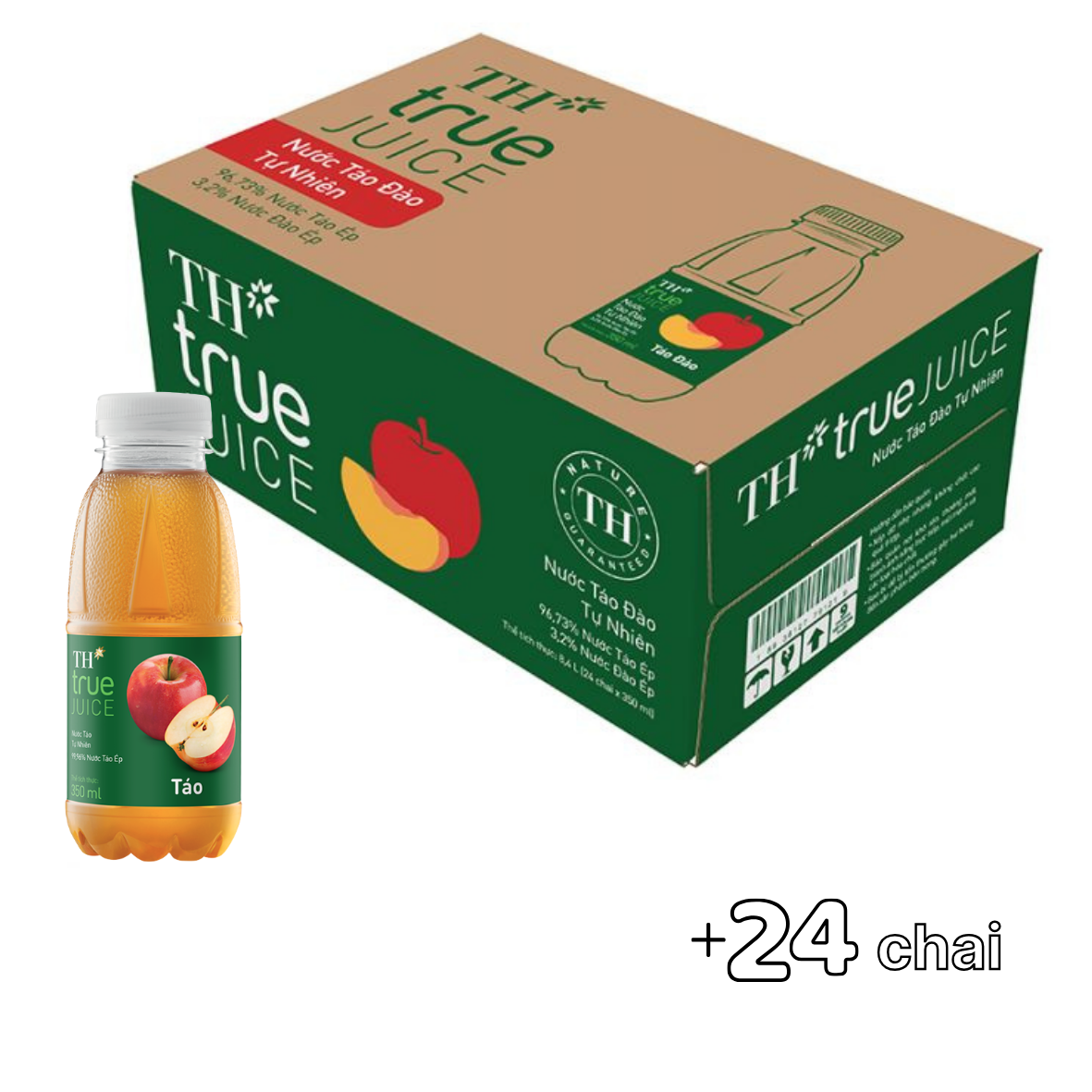 Nước táo TH True Juice 350mlX24 – VANTHANHSTORE