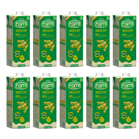 Sữa đậu nành Fami Green Soy rất ít đường hộp 1000ml – VANTHANHSTORE