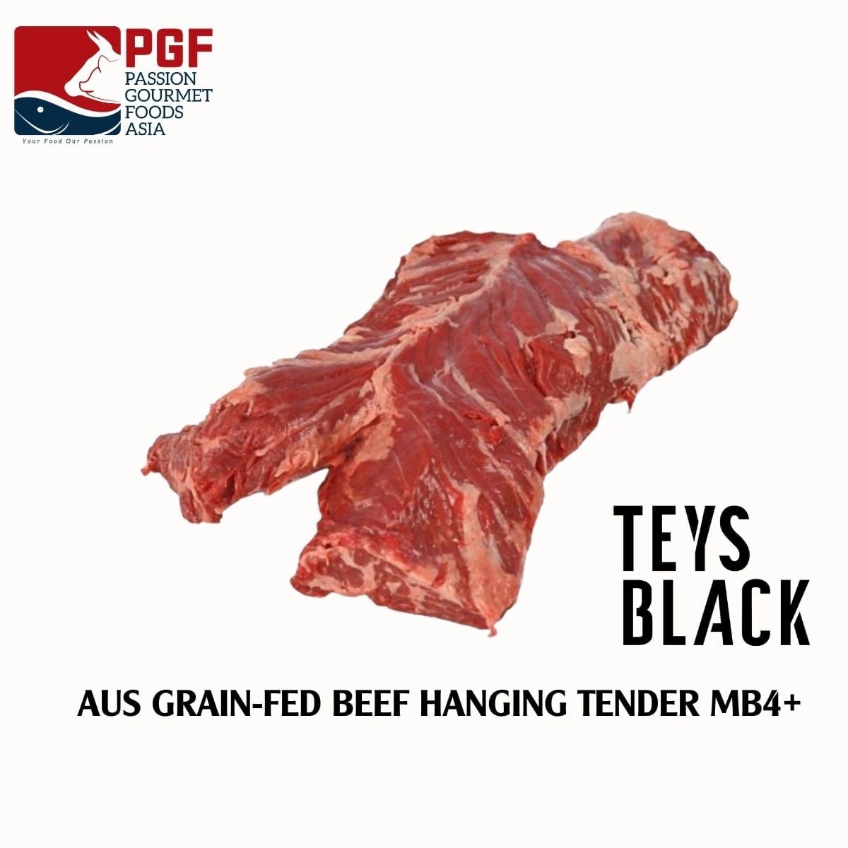 Hanging Tender Angus MB4+ Teys | Thịt diềm thăn bò Úc tươi MB4+ Teys ...