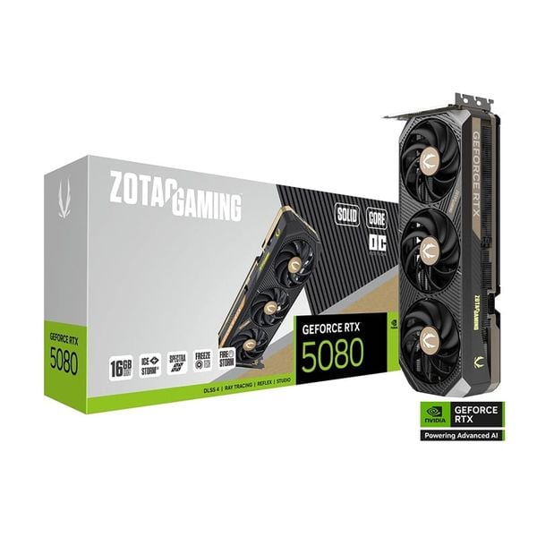 VGA Zotac GeForce RTX 5080 SOLID CORE OC 16GB – TINHOCNGOISAO.COM