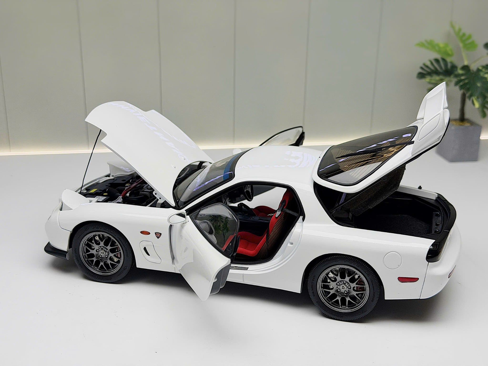 XE MÔ HÌNH MAZDA RX7 SPIRIT R WHITE,TỶ LỆ 1/18 POLAR MASTER – Mô Hình ...
