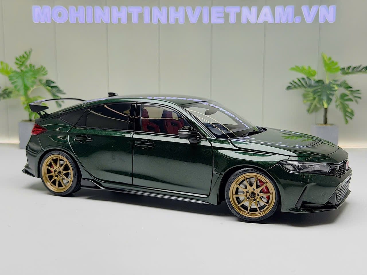 XE MÔ HÌNH HONDA CIVIC TYPE R FL5 CUSTOMIZED PEARL DARK GREEN,TỶ LỆ 1 ...