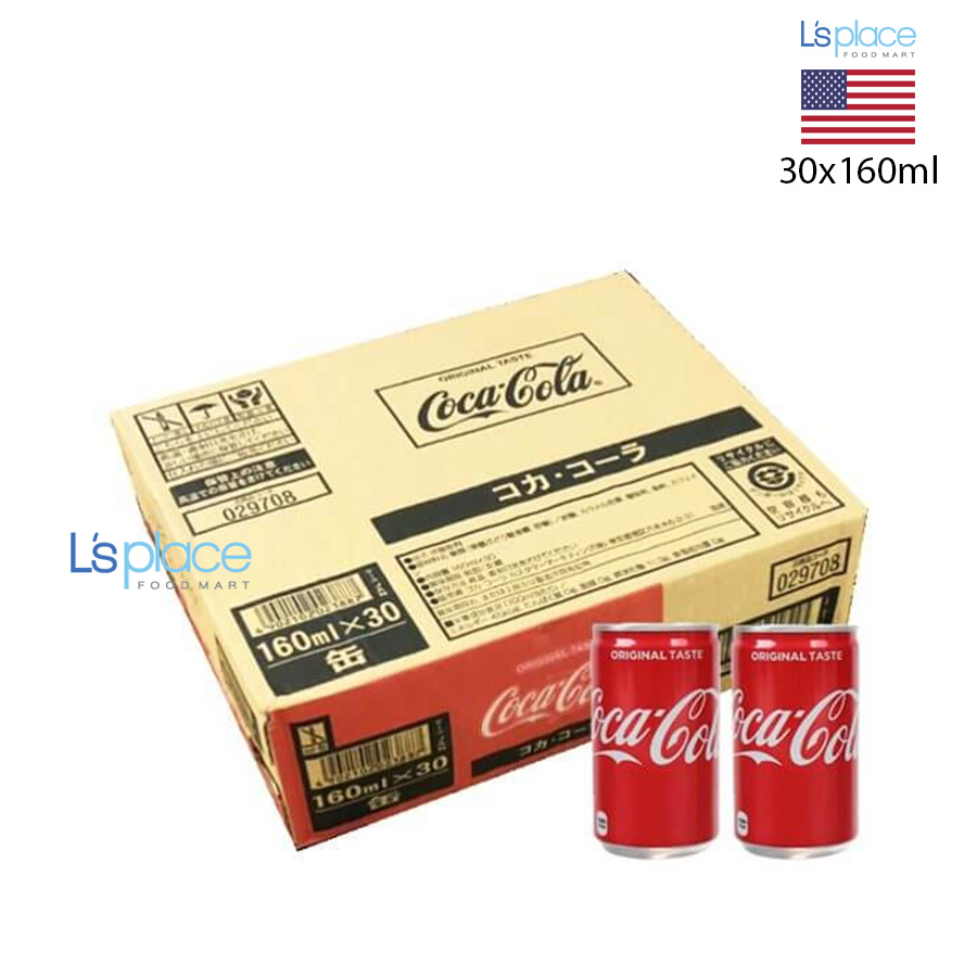 Coca Cola Thùng Nước ngọt vị nguyên bản lon nhỏ – L's Place Foodmart