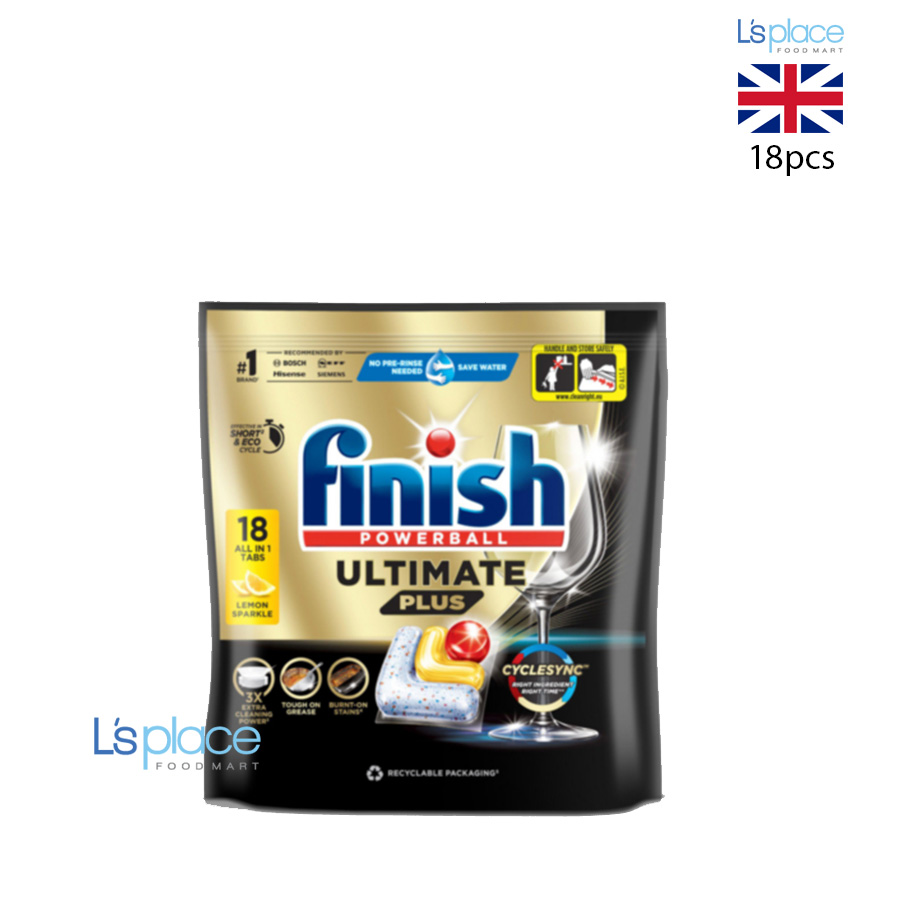 Finish Viên rửa chén bát Powerball Ultimate Plus hương chanh – L's ...