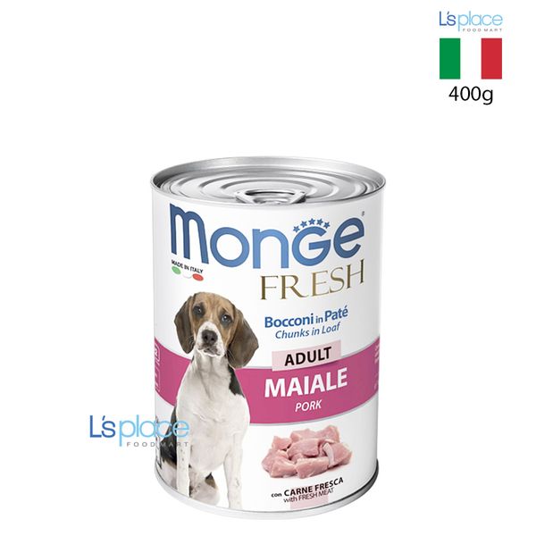 Monge Fresh Pate chó lớn vị thịt lợn – L's Place Foodmart
