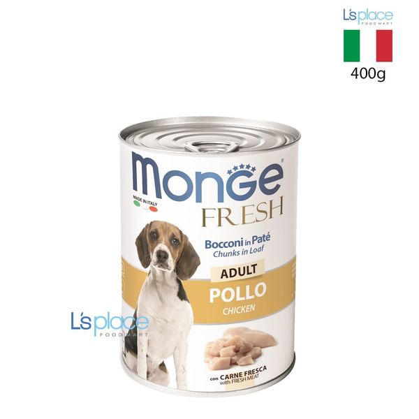 Monge Fresh Pate chó lớn vị thịt gà – L's Place Foodmart