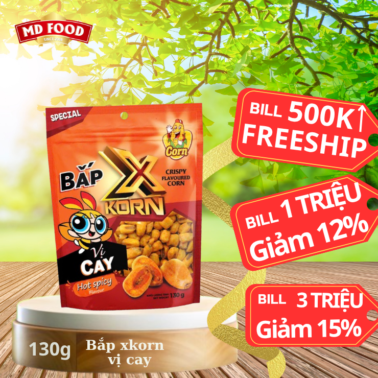 Bắp Xkorn vị cay 130g – Công ty TNHH MTV Minh Dương