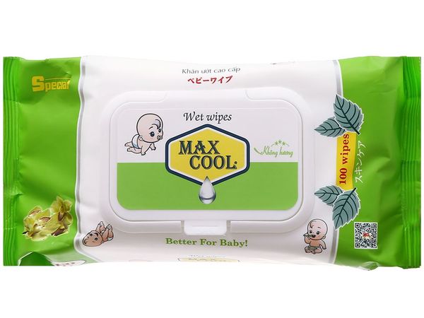 Khăn ướt Max Cool không mùi 100 tờ – OsiFood
