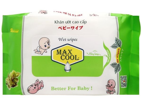 Khăn ướt Max Cool không mùi 30 tờ – OsiFood