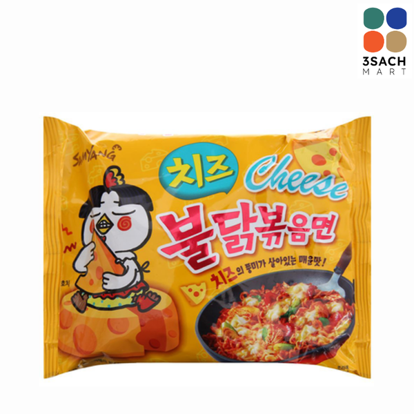Mì Khô Gà Cay Vị Phô Mai VTP (140G) – 3Sach Mart