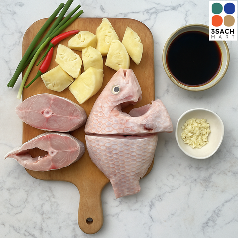 [RTC] Cá Bống Đục Kho Tiêu (Khay 300g) – 3Sach Mart