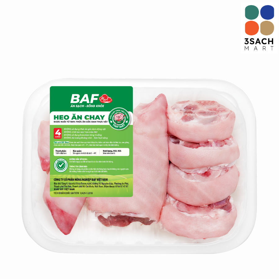 Dựng Heo BAF (Khay 300g) – 3Sach Mart