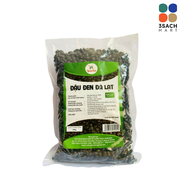 Đậu Đen Đà Lạt Ngân Anh (Gói 500Gr) – 3Sach Mart