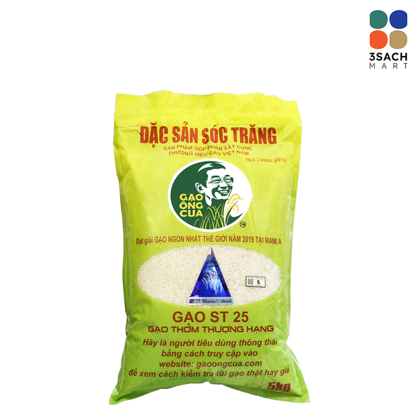 Gạo St25 (Gói 5Kg) – 3Sach Mart