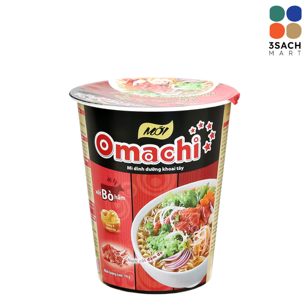 Mì Omachi Xốt Bò Hầm (Ly 69g) – 3Sach Mart