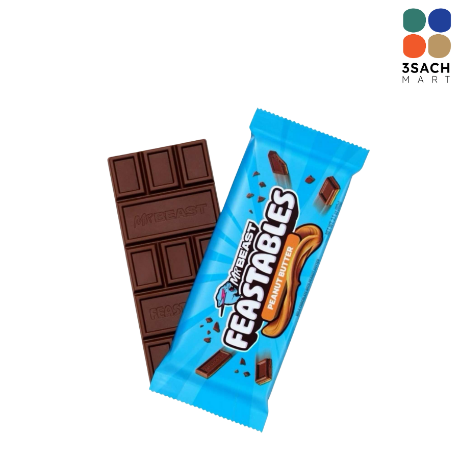 Sô Cô La Mr.Beast Vị Bơ Đậu Phộng Dạng Viên (Thanh 40g) – 3Sach Mart