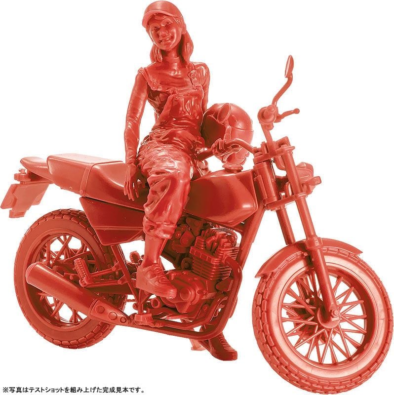 PLAMAX MF 103 Rider s portrait Honda FTR 223 Red 1/20 - Rider s portra ...