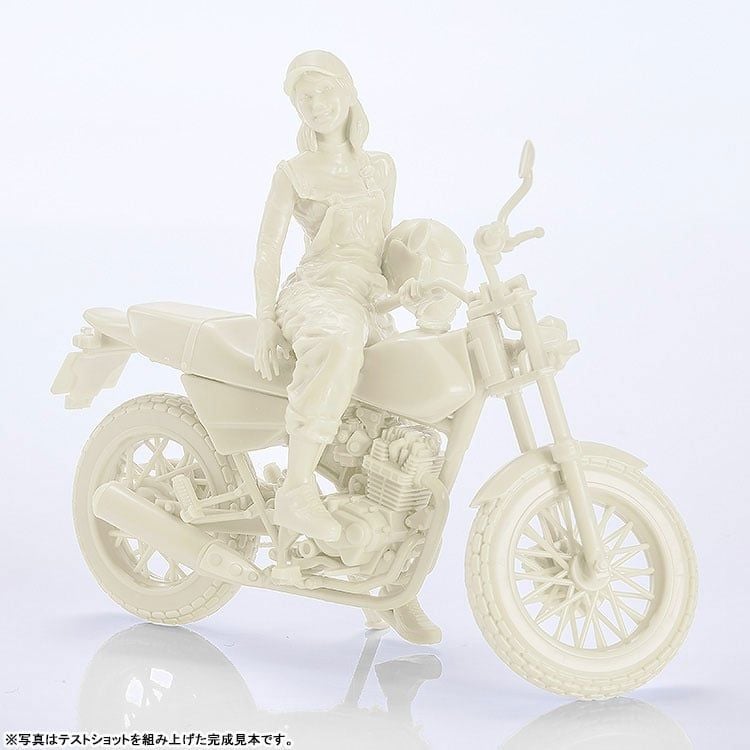PLAMAX MF 103 Rider s portrait Honda FTR 223 White 1/20 - Rider s port ...