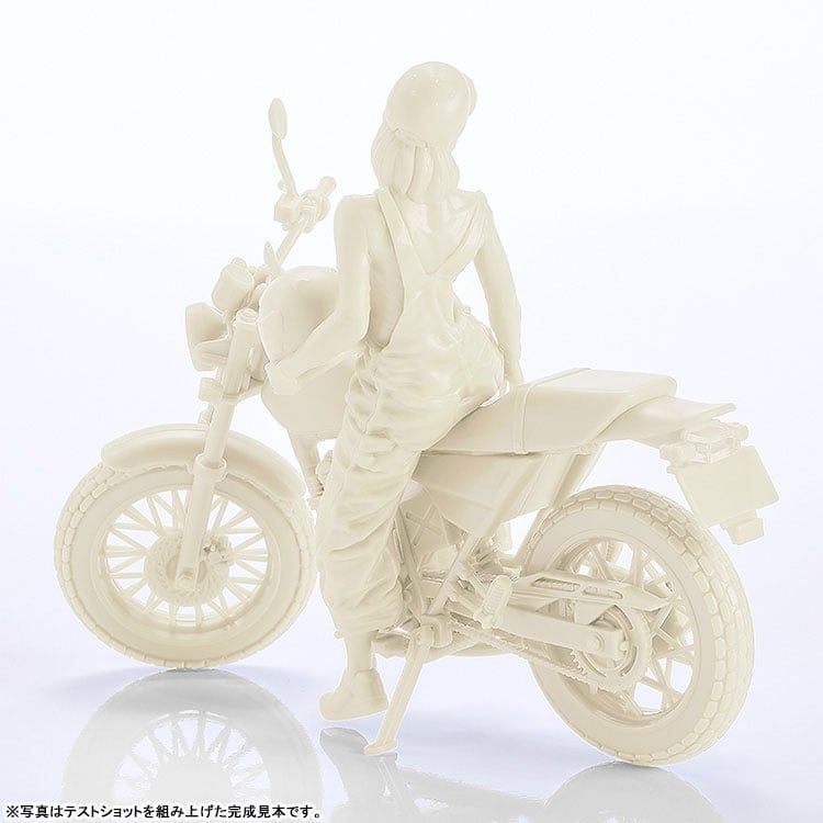 PLAMAX MF 103 Rider s portrait Honda FTR 223 White 1/20 - Rider s port ...