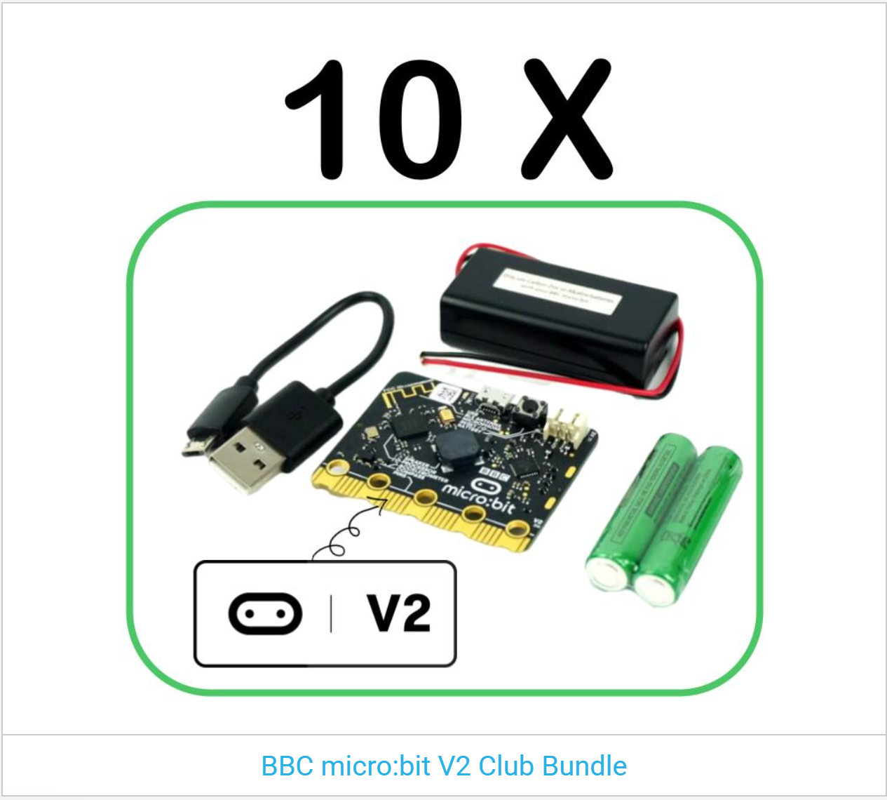 BBC Micro:bit Club Kit - Combo 10 bộ Kit Microbit V2 cho Lớp học STEAM