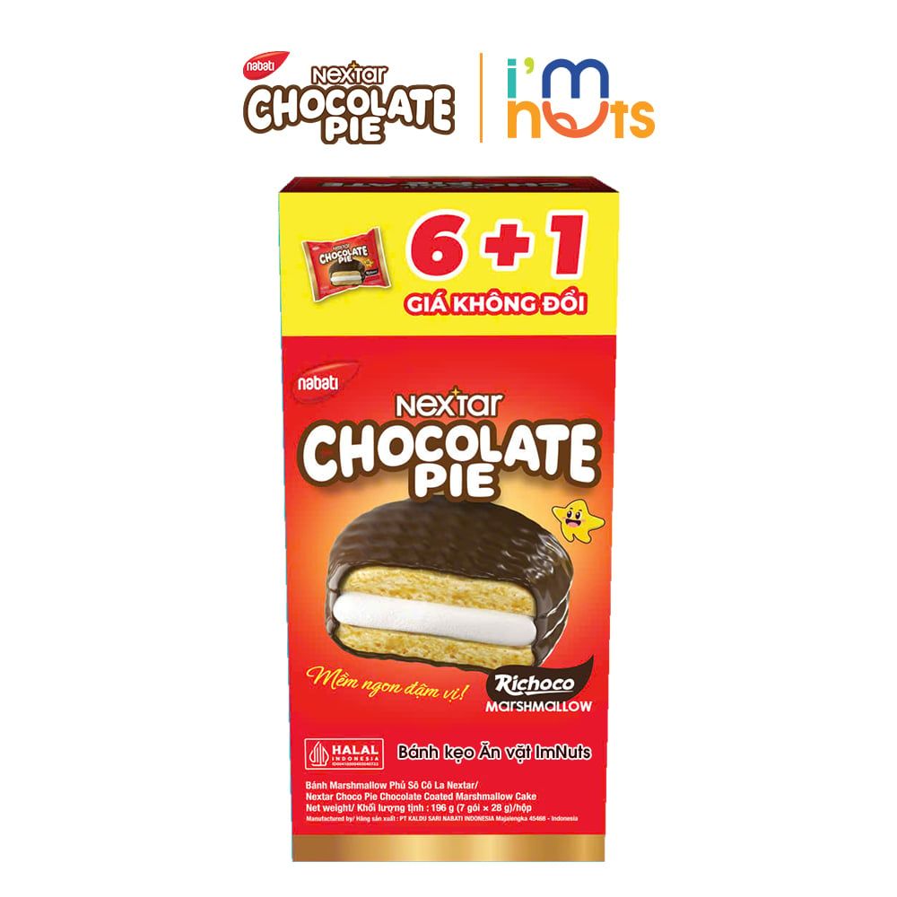 Bánh Marshmallow Phủ Socola Nabati Nextar Chocolate Pie Hộp Lớn Và Nhỏ ...