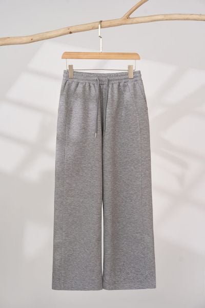 Quần suông umi cạp chun can sườn có dây rút trẻ trung