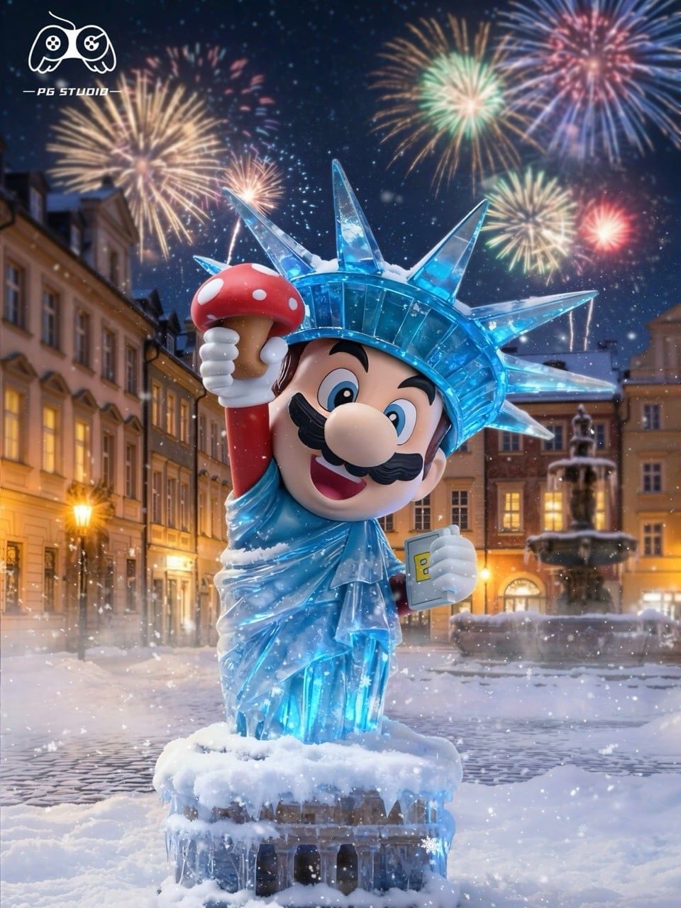 Mario cos Statue of Liberty - Super Mario - PG Studio – NZ Toys
