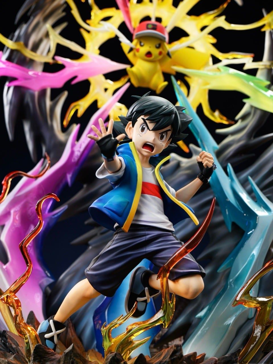 Ash Ketchum & Pikachu - Pokemon - White Noise Studio – NZ Toys