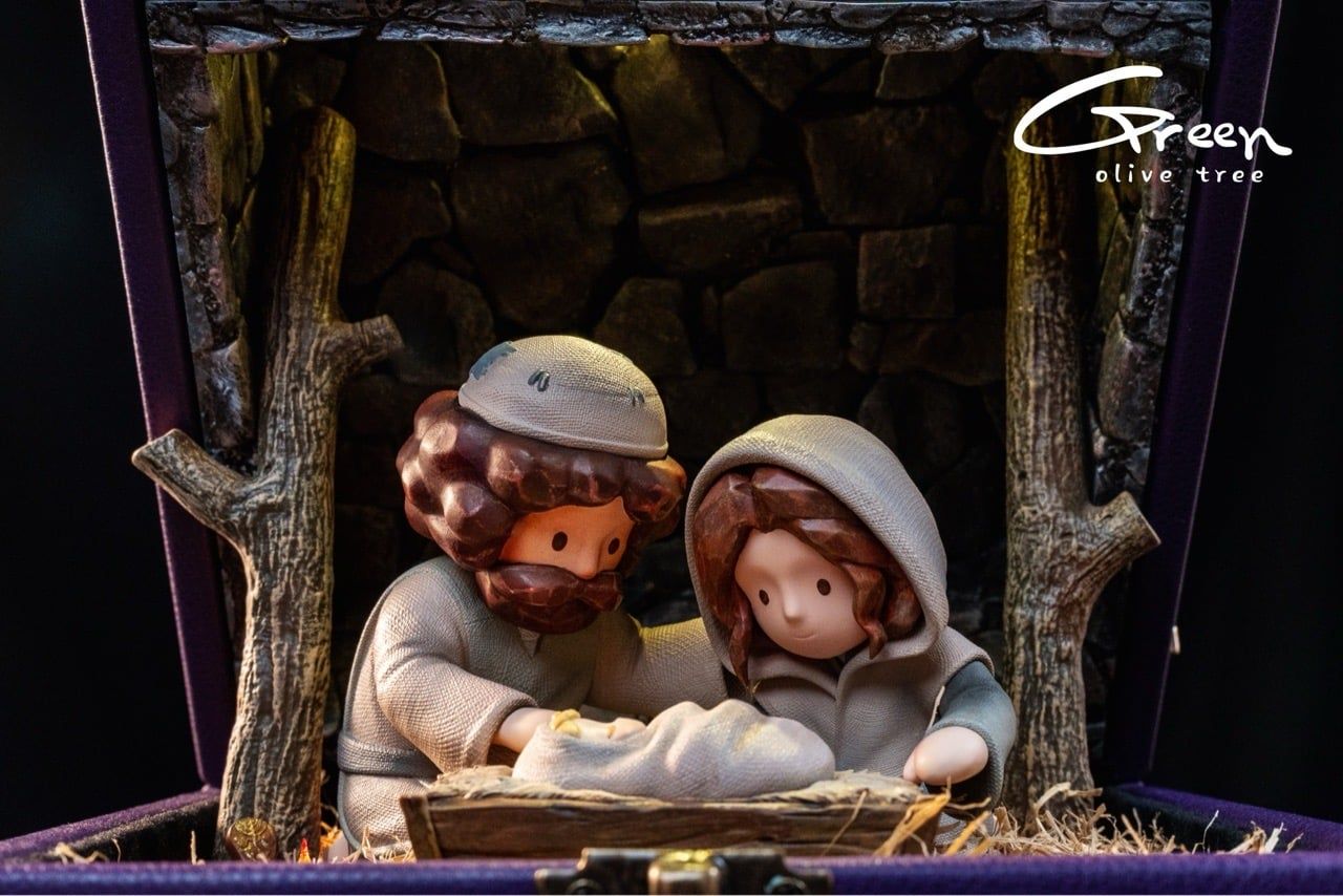 He was born in a Manger - Box Story - Green Olive Tree Studio – NZ Toys