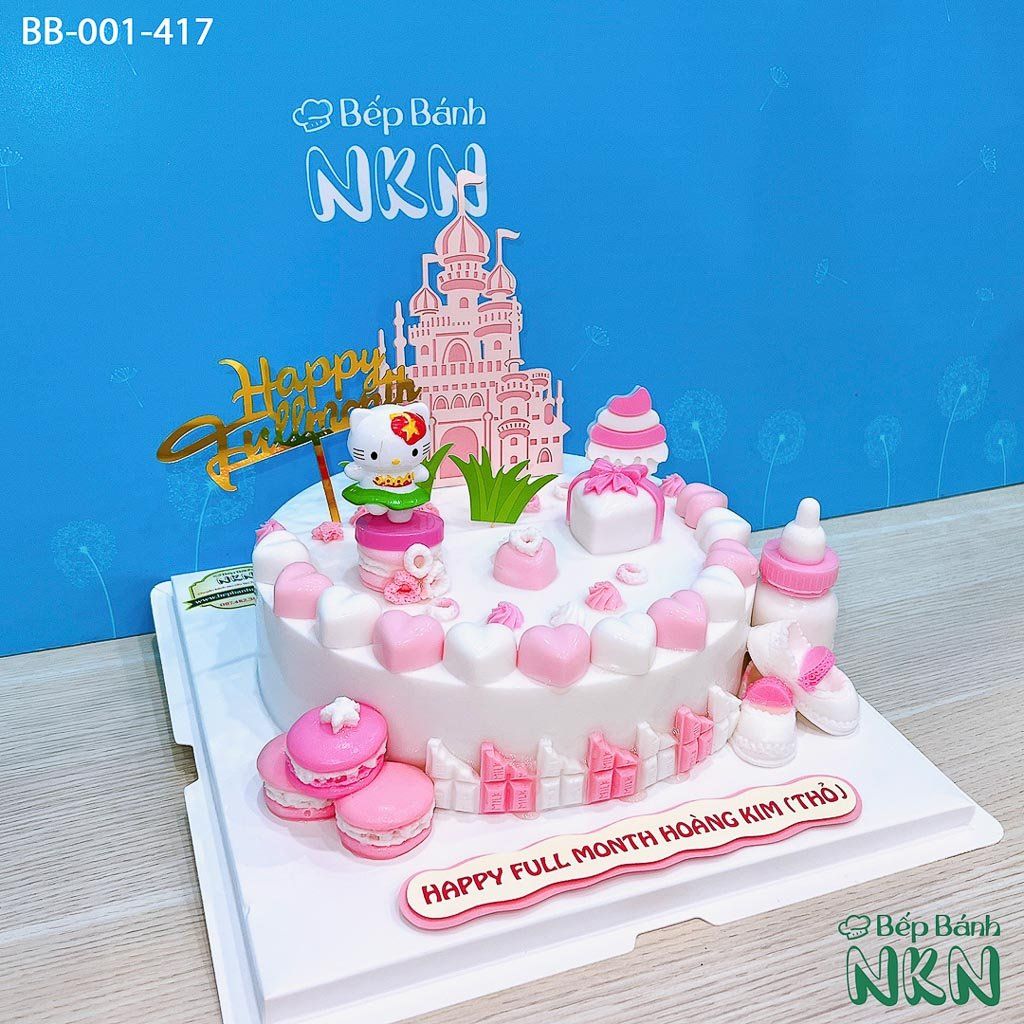 Bánh Đầy Tháng Hello Kitty (BB-001-417) – Bếp bánh NKN