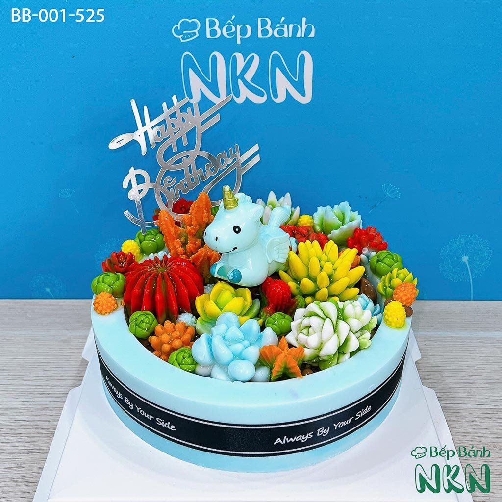 Bánh Sinh Nhật Sen Đá Pony (BB-001-525) – Bếp bánh NKN