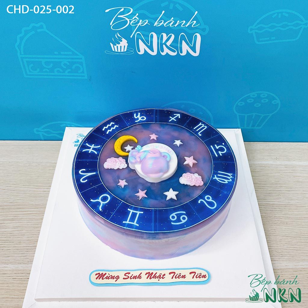 Bánh Sinh Nhật Cung Bảo Bình (CHD-025-002) – Bếp bánh NKN