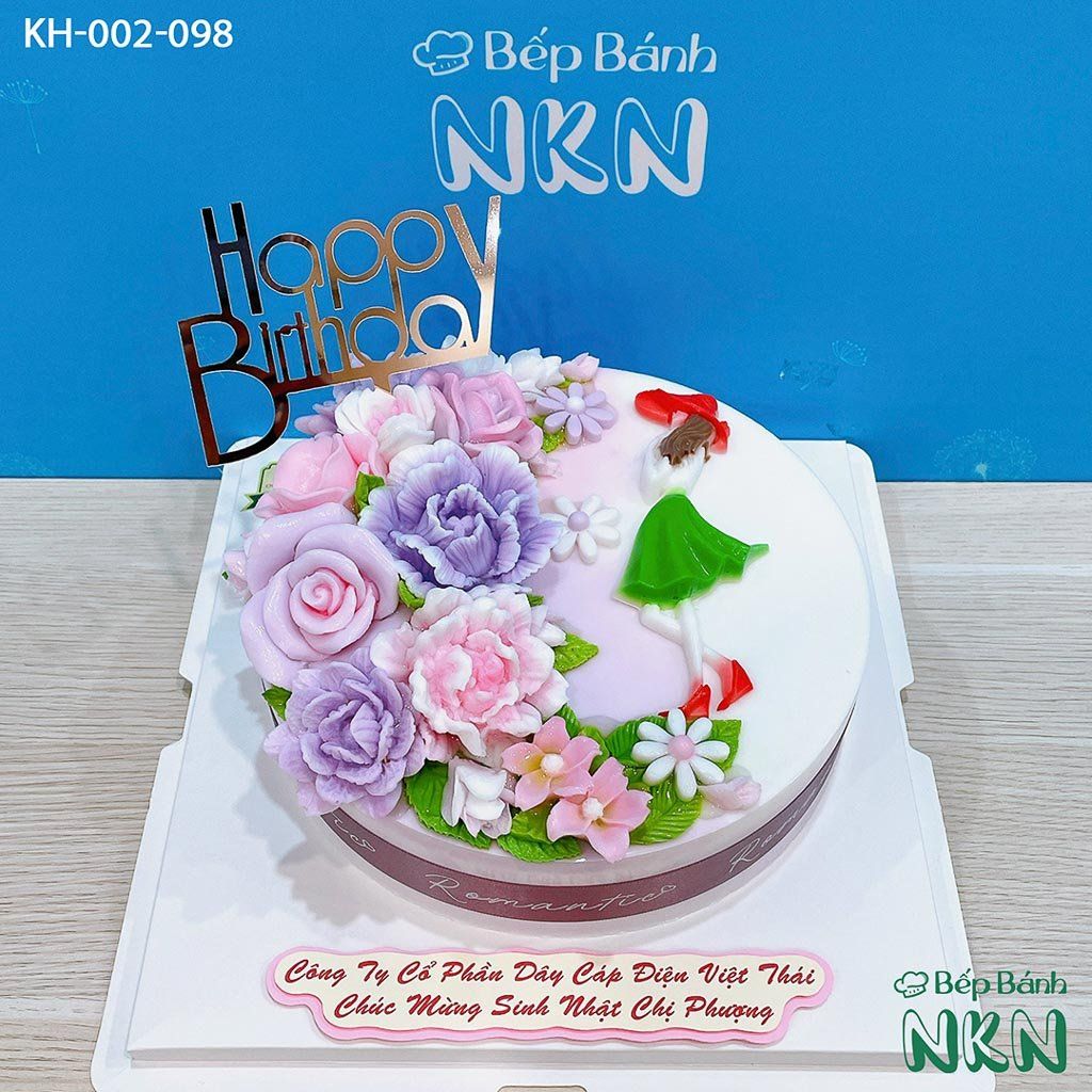 Bánh Sinh Nhật Kết Hoa (KH-002-098) – Bếp bánh NKN