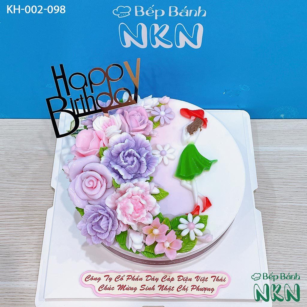 Bánh Sinh Nhật Kết Hoa (KH-002-098) – Bếp bánh NKN