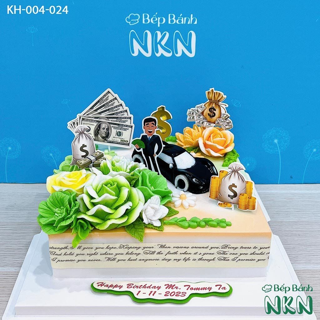 Bánh Sinh Nhật Kết Hoa (KH-004-024) – Bếp bánh NKN