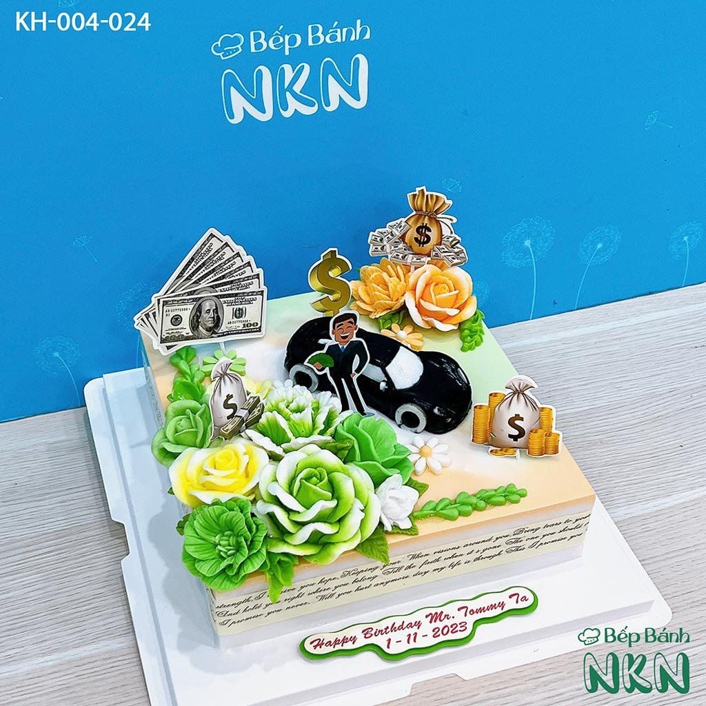 Bánh Sinh Nhật Kết Hoa (KH-004-024) – Bếp bánh NKN