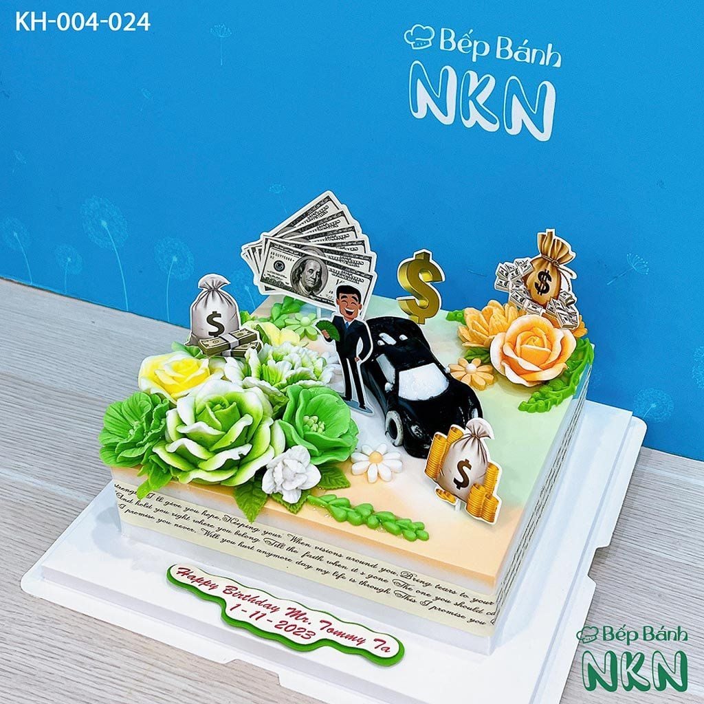 Bánh Sinh Nhật Kết Hoa (KH-004-024) – Bếp bánh NKN