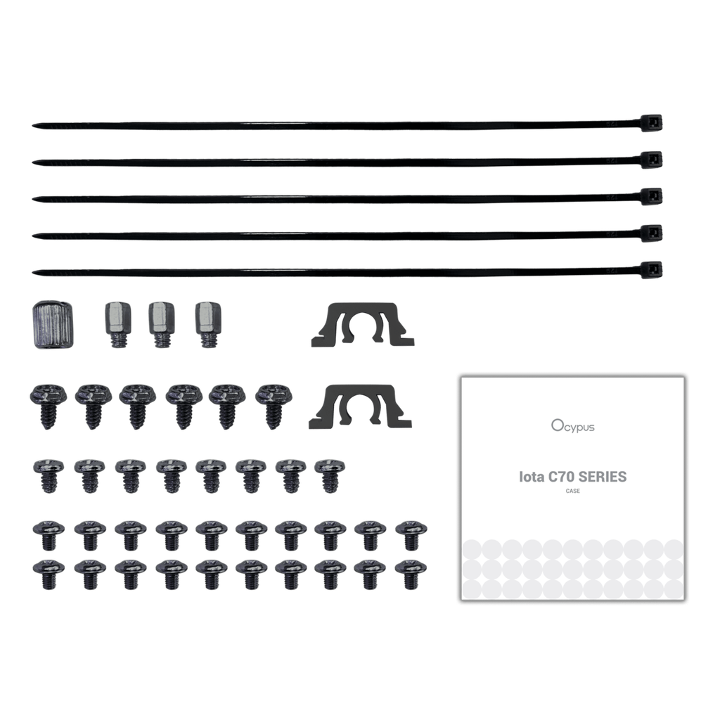 Vỏ Case Ocypus Iota C70 ARGB - BLACK (Kèm 6 Fan ARGB)